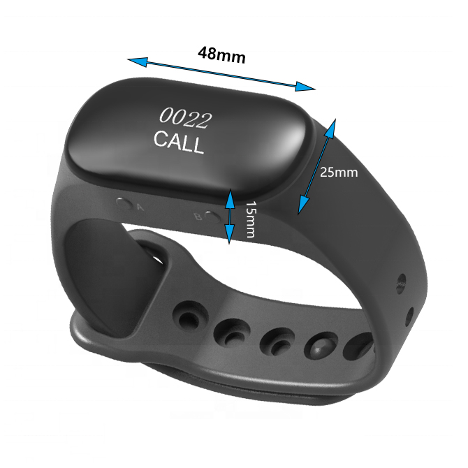 Restaurant Pager Waterproof Breakproof Waiter Wristband Watch Pager ...