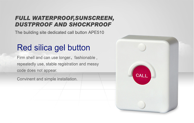 Wireless caregiver buzzer system emergencey nurse call button system ...